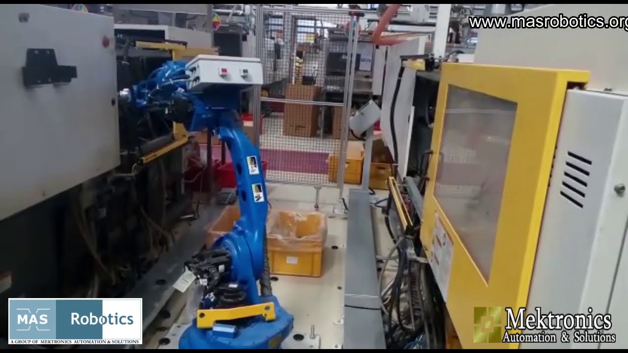Robot Handling - Part 2 - Injection Molding - Industrial Robots Project ...