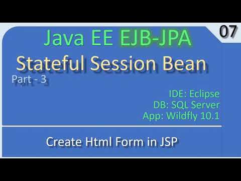 Stateful Session Bean | Part 3 - JSP Html Form | JavaEE EJB JPA Tutorials #07 - YouTube
