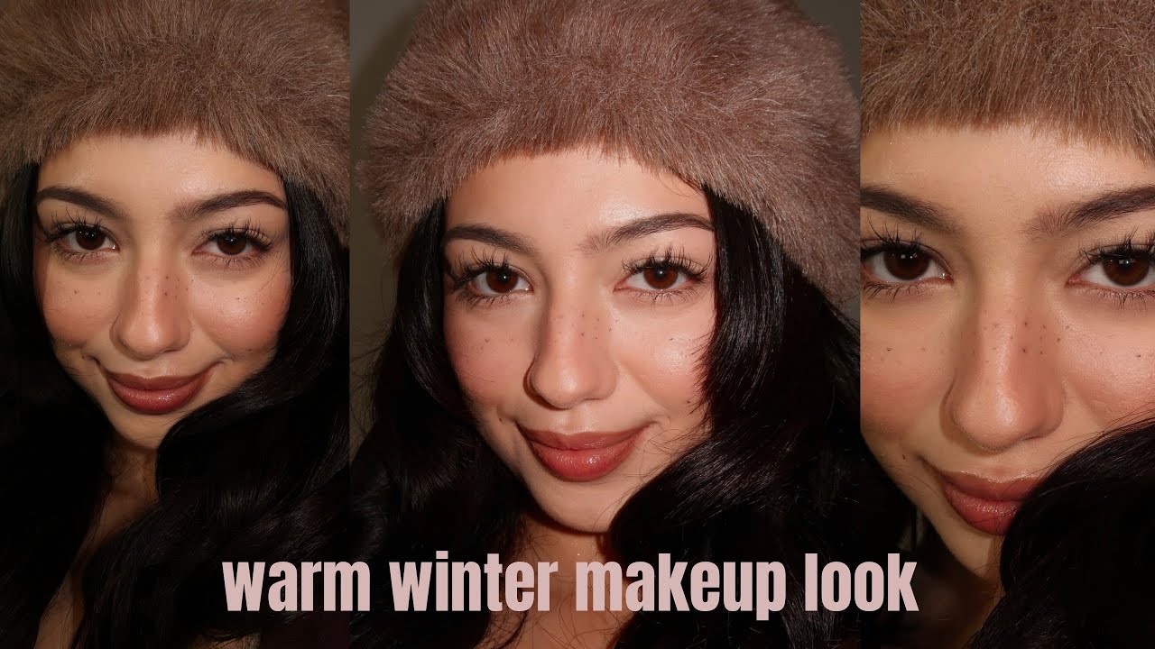 Warm Winter Makeup Look | Simple Skin prep + techniques - YouTube