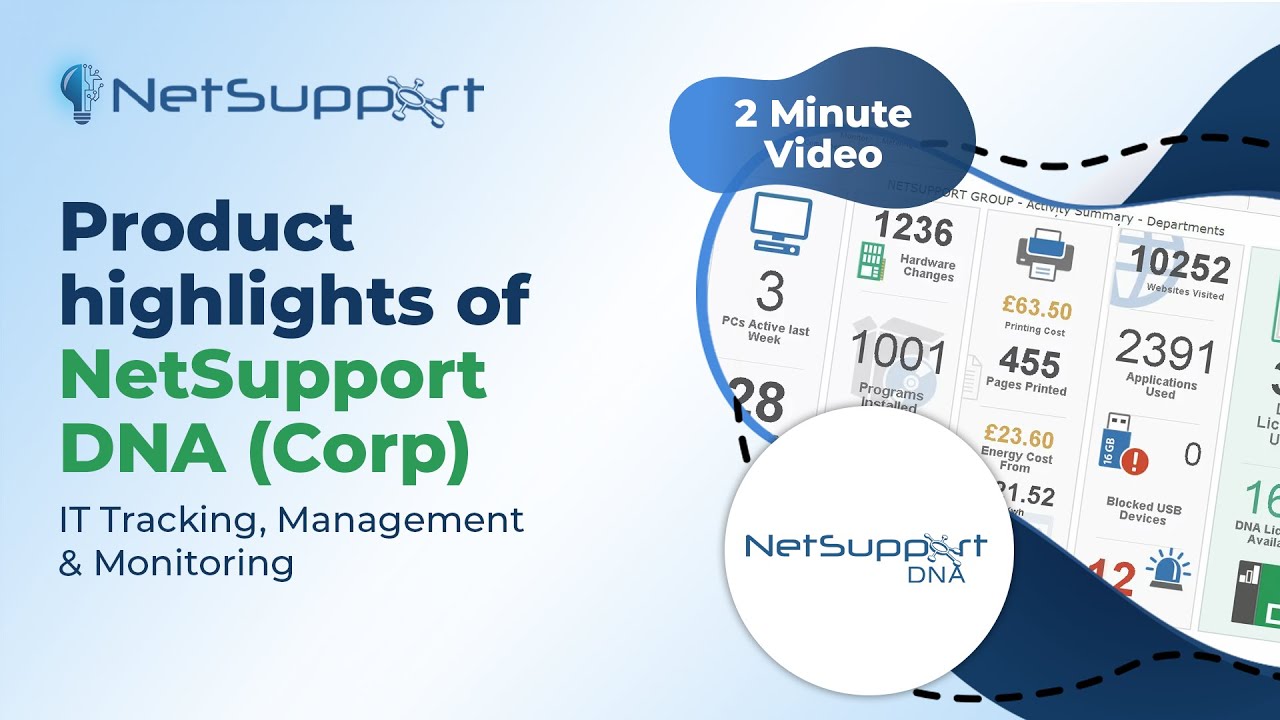 IT Management - 2 minute product highlights of NetSupport DNA ...