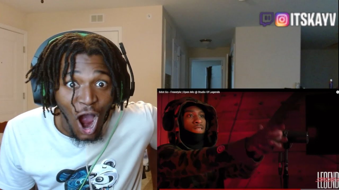 Sdot Go - Freestyle | Open Mic @ Studio Of Legends REACTION!! HE SAID M ...
