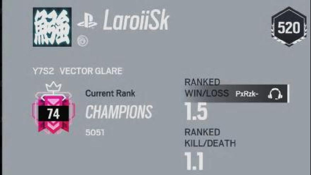 BEST VECTOR GLARE CHAMPION - Rainbow Six Siege (PS5/XBOX) - YouTube