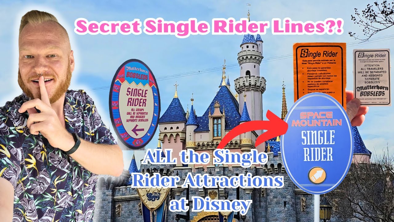 ALL the Single Rider Rides at Disneyland & California Adventure! Some ...