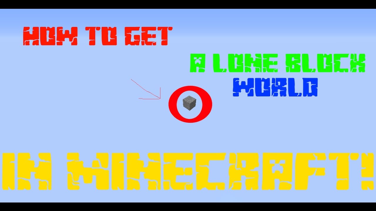 How to have an Empty World in Minecraft - 1.8 - YouTube