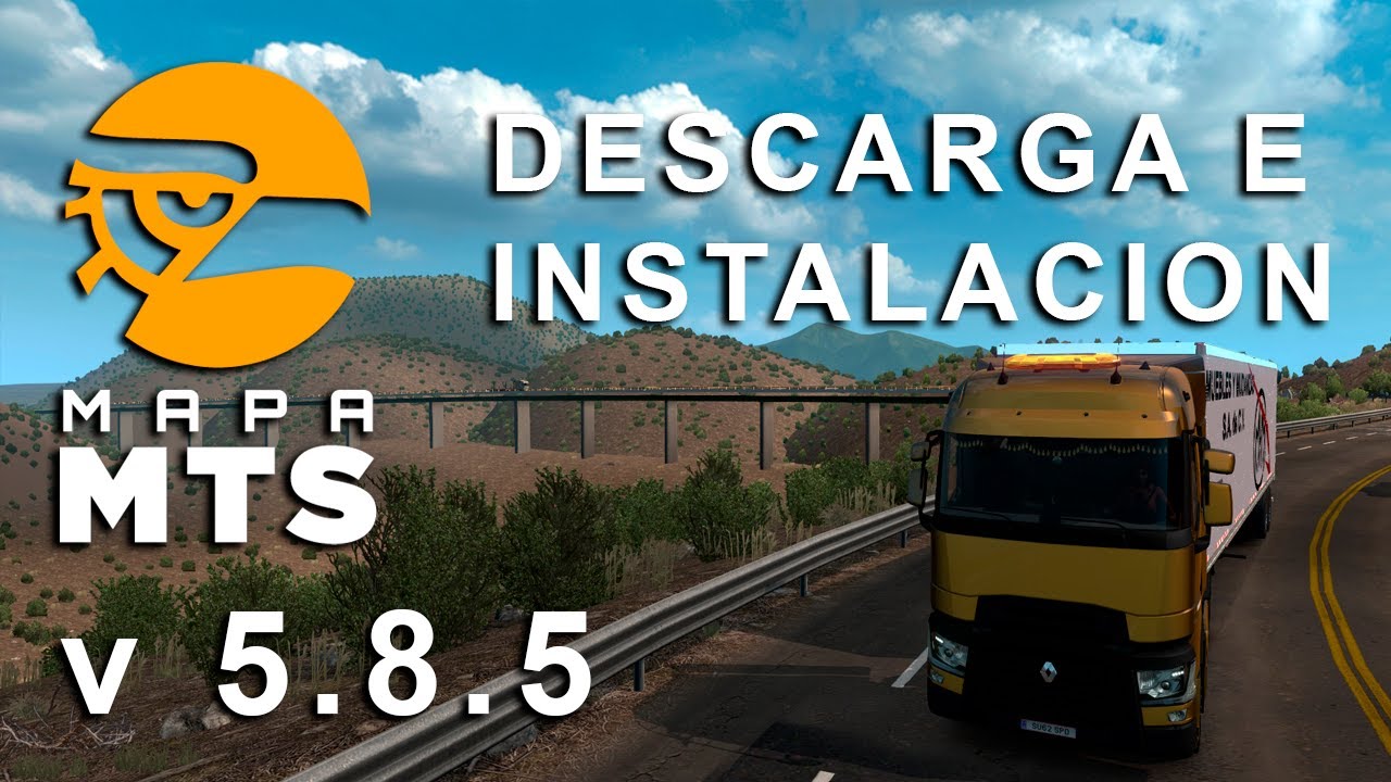 Descarga e instalacion mapa MTS v 5.8.5 / ETS2 1.37 - YouTube