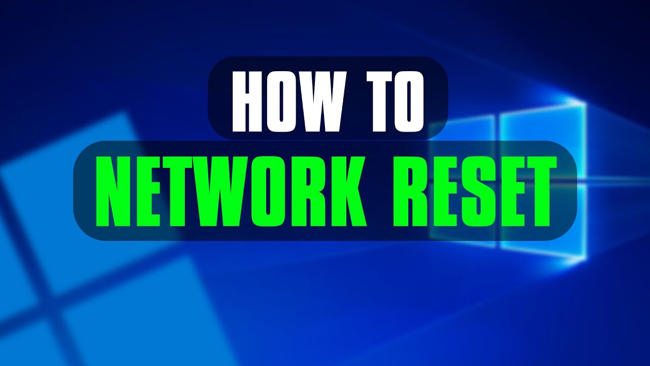 How to do a Network Reset | Windows 11 | 2025 - YouTube