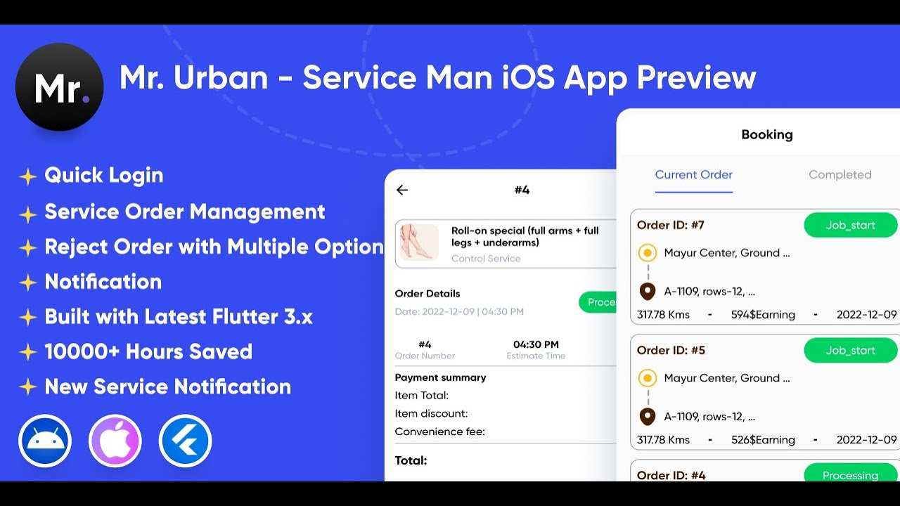 Mr. Urban - Service Man App Preview iOS - YouTube