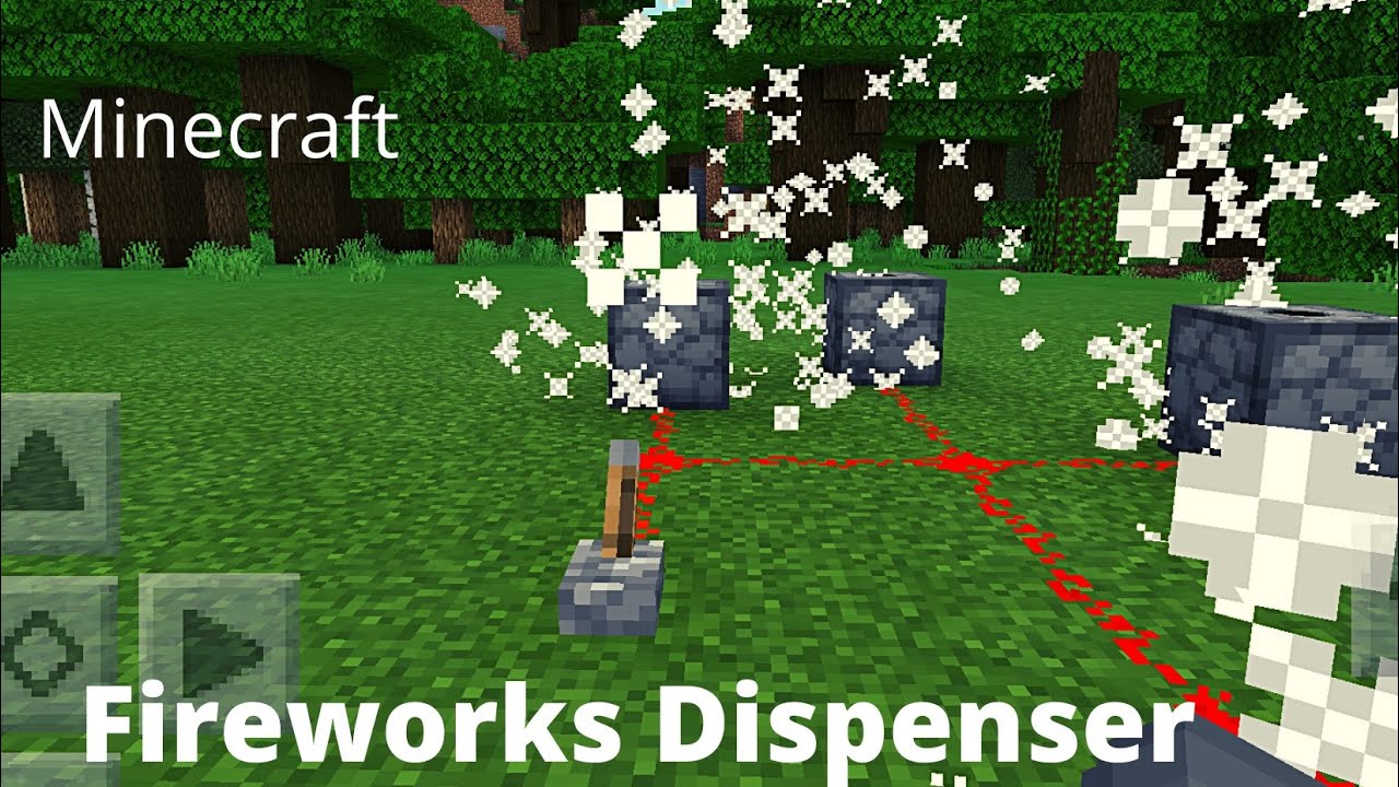 How to make a simple fireworks dispenser - Minecraft - YouTube