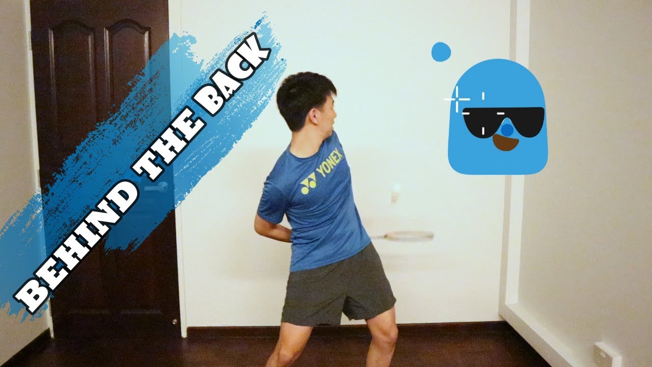 Badminton in a minute - Beginner Trick Shots at Home 3/3 - Behind The ...
