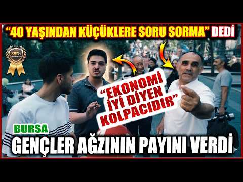 “40 YAŞINDAN KÜÇÜKLERE SORU SORMA” DEDİ, GENÇLER AĞZININ PAYINI VERDİ \