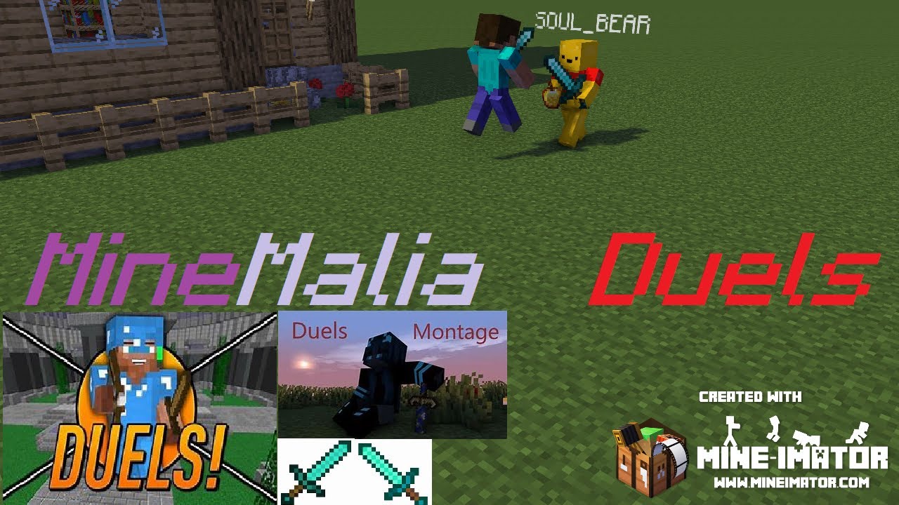 Playing MineMalia Duels for just timepass - YouTube