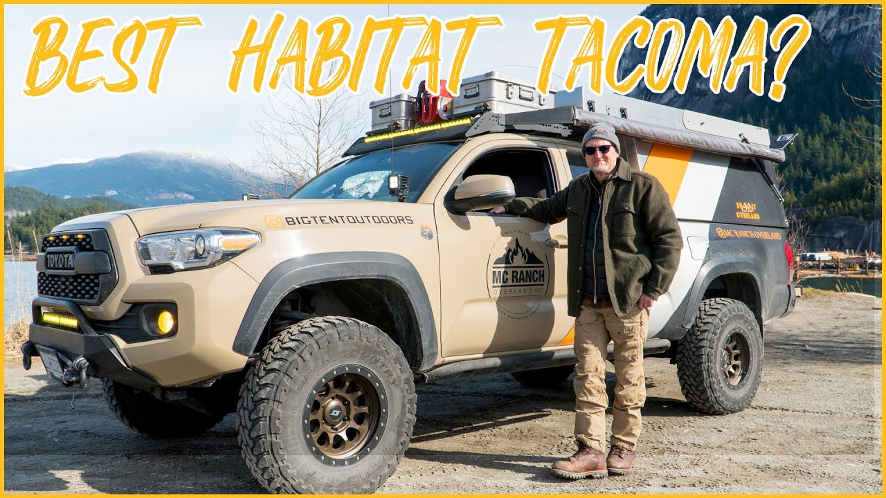 Toyota Tacoma MC Ranch overland - AT Habitat truck Camper build - YouTube