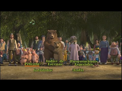 Shrek - DVD menú