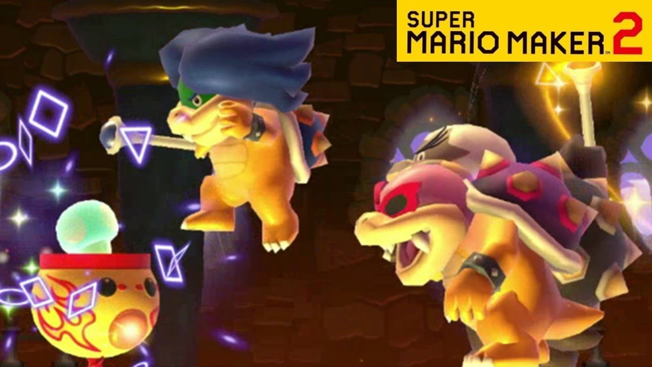 SUPER MARIO MAKER 2 - KOOPALINGS BOSS RUSH & AUTO LEVEL STAGES ...