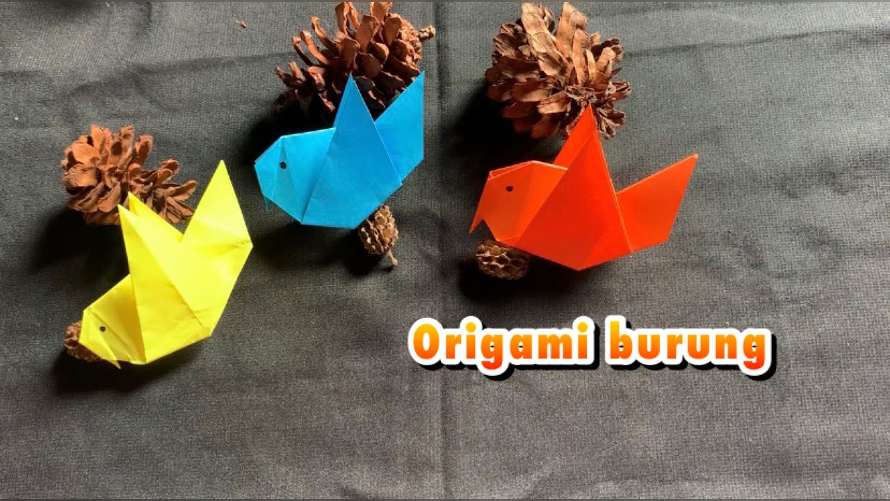 Origami burung // how to make bird origami - YouTube