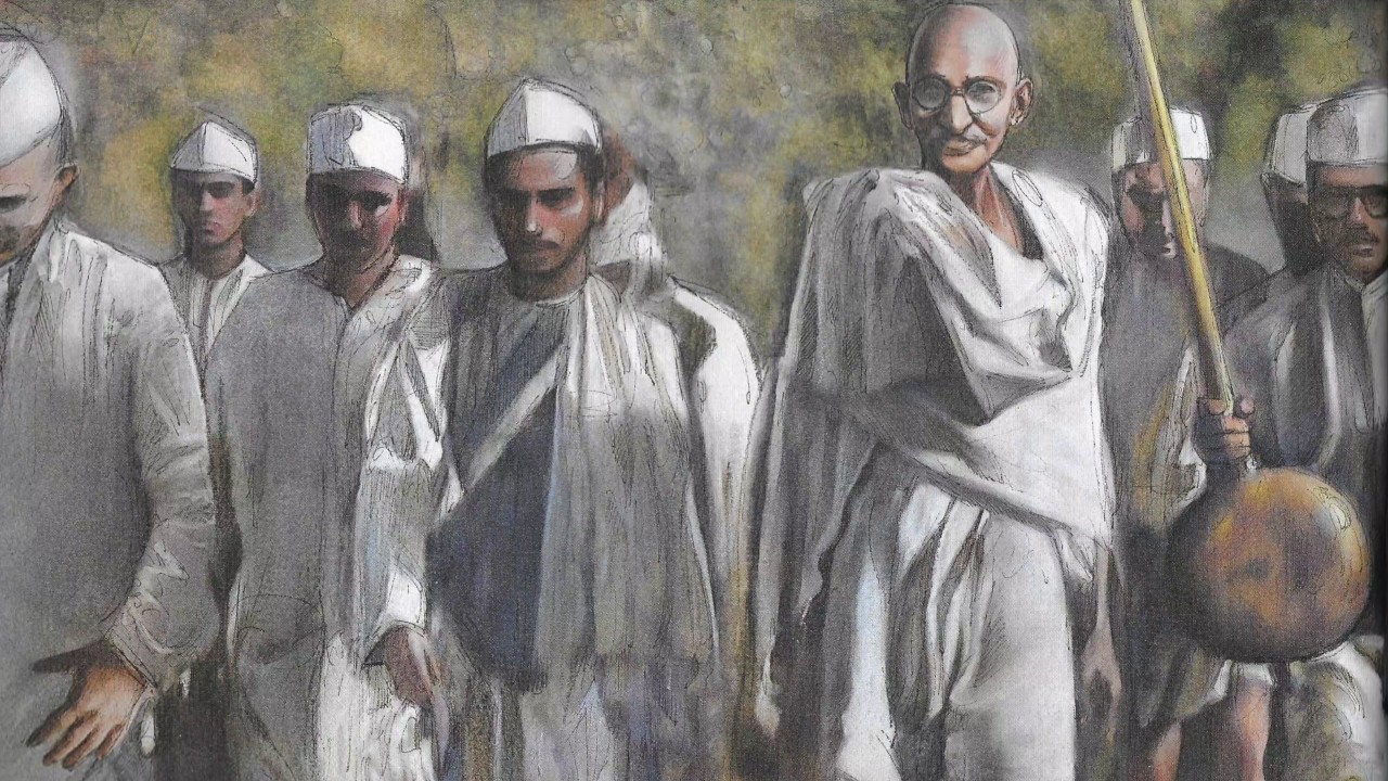 Gandhi's stand against the tyranny of the british salt tax - YouTube