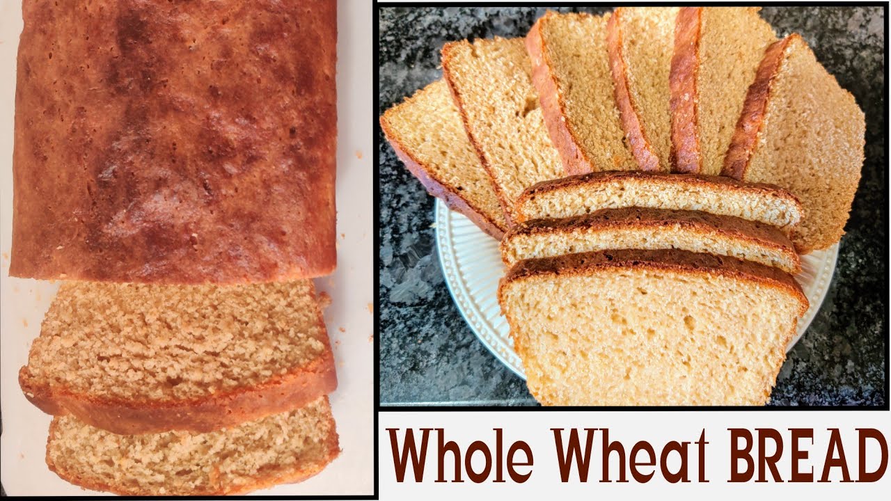 100% WHOLE WHEAT BREAD | Atta Bread | Homemade Atta Bread | One Dough ...