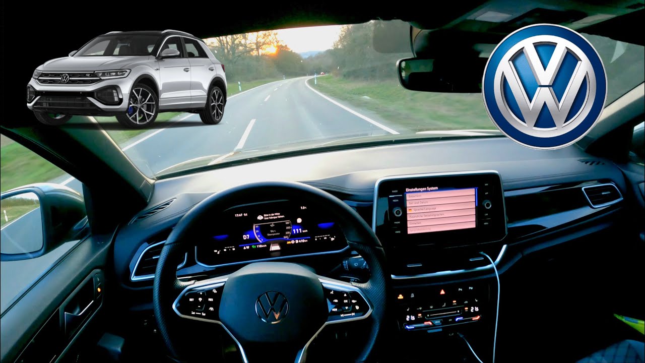 2024 VW T-ROC travel assist real life test | R-Line 1.5 TSI POV Test ...