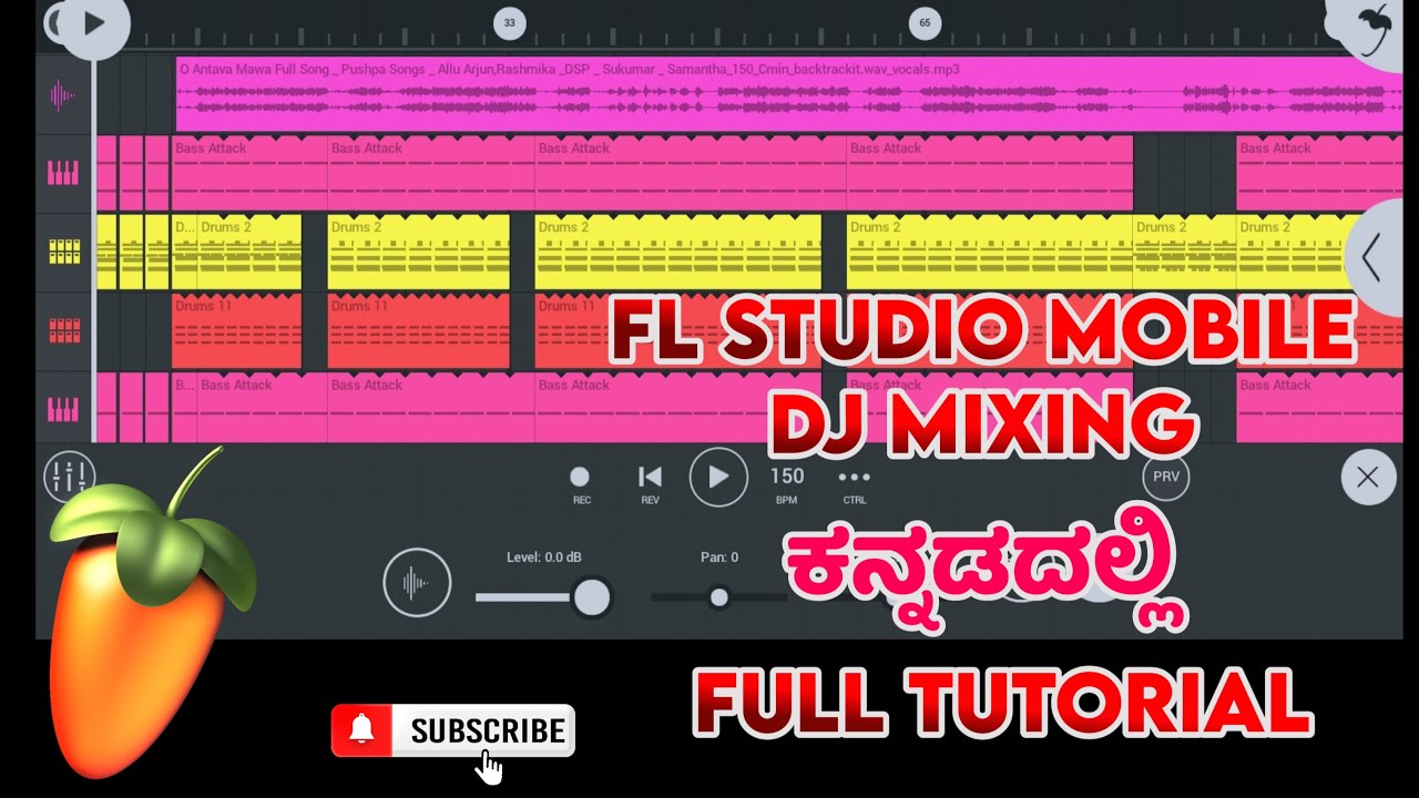 Fl Studio Mobile Dj Mixing Tutorial ಕನ್ನಡದಲ್ಲಿ || Dj Mixing Tutorial In ...