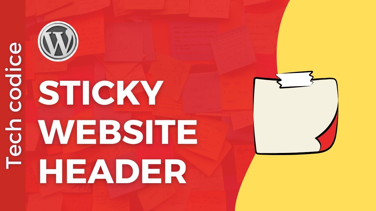 How To Make A Sticky Header In WordPress Website YouTube How To Make A Sticky Header In WordPress Website YouTube