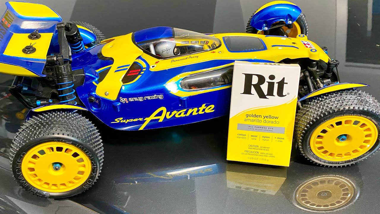 Rit Dyeing The Tamiya TD4 Super Avante Wheels the Correct Yellow! - An ...