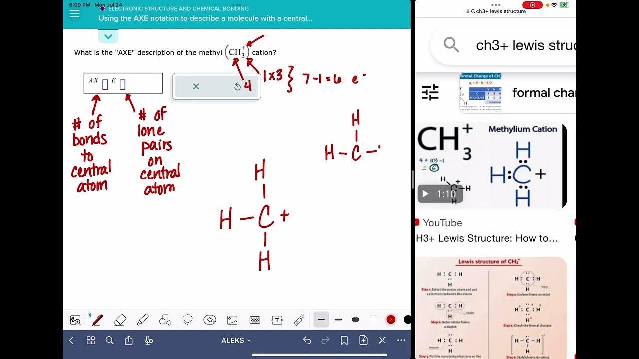 Aleks Using The Axe Notation To Describe A Molecule With A Central