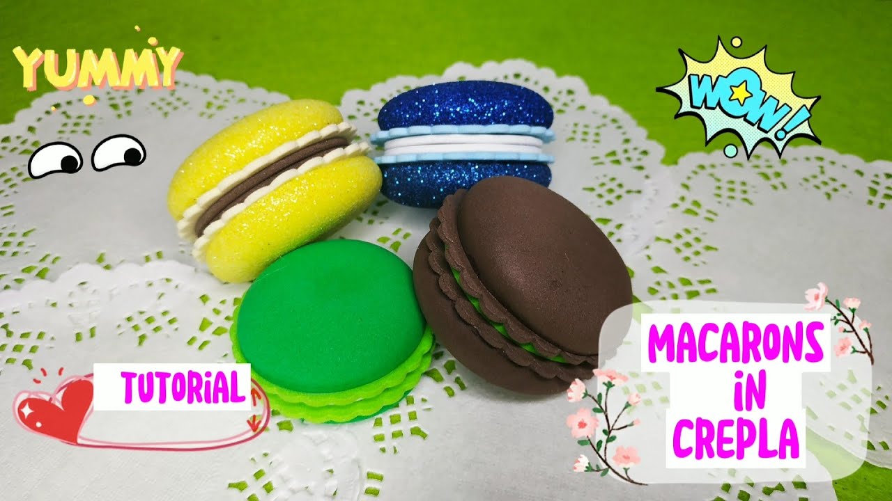 💜TUTORIAL MACARONS IN CREPLA - YouTube