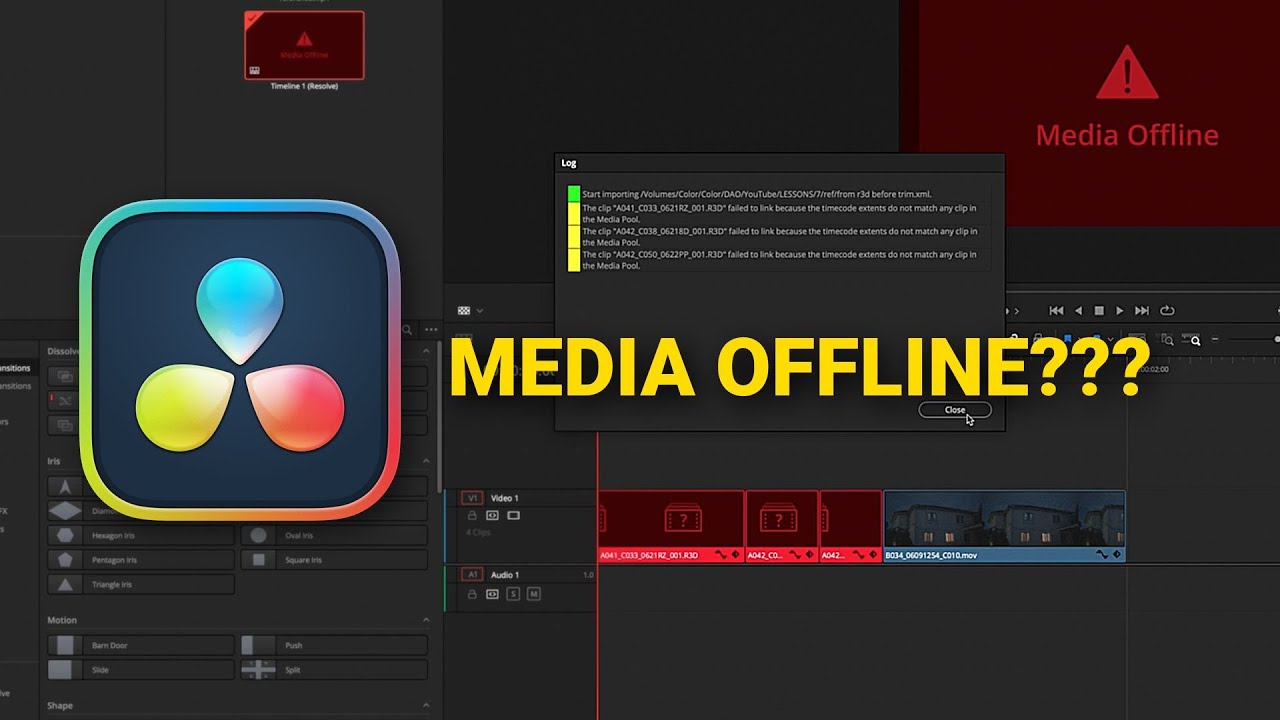 Решаем 3 проблемы: Media Offline, Multicam и VFX - YouTube