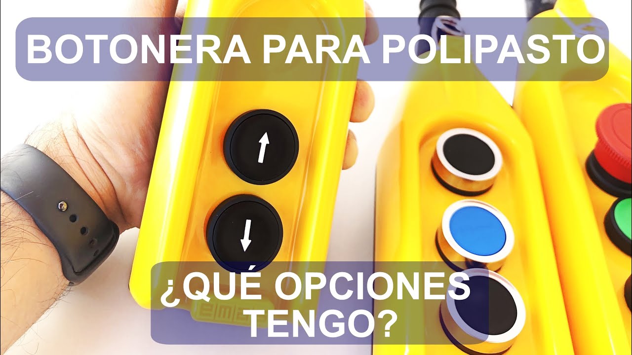 Botoneras para polipasto - Lo que debes saber - YouTube