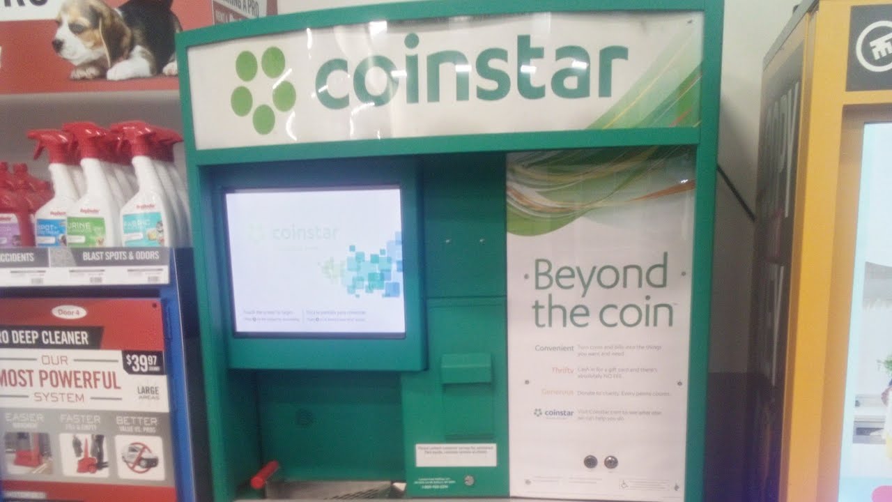 depositing coins into the coinstar machine in my local Walmart. - YouTube