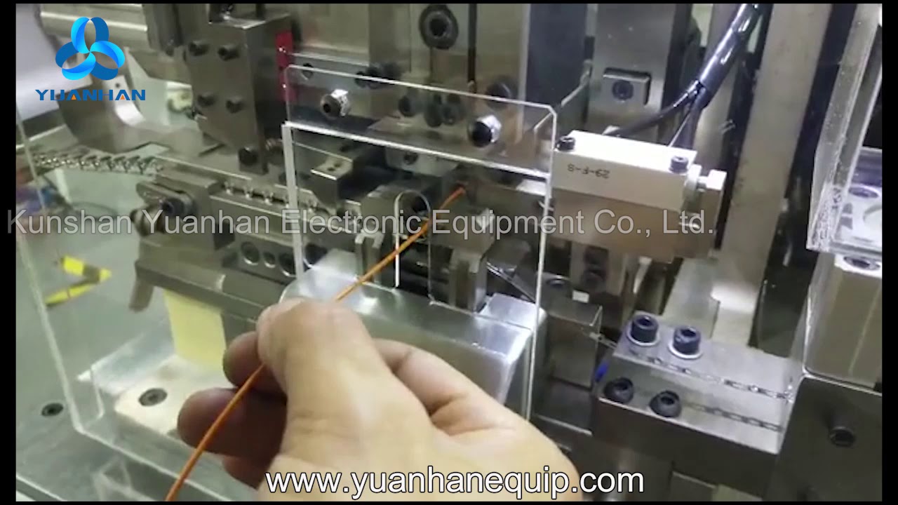 Semi Automatic Wire Seal Inserting, Stripping and Crimping Machine YH-F2000 - YouTube