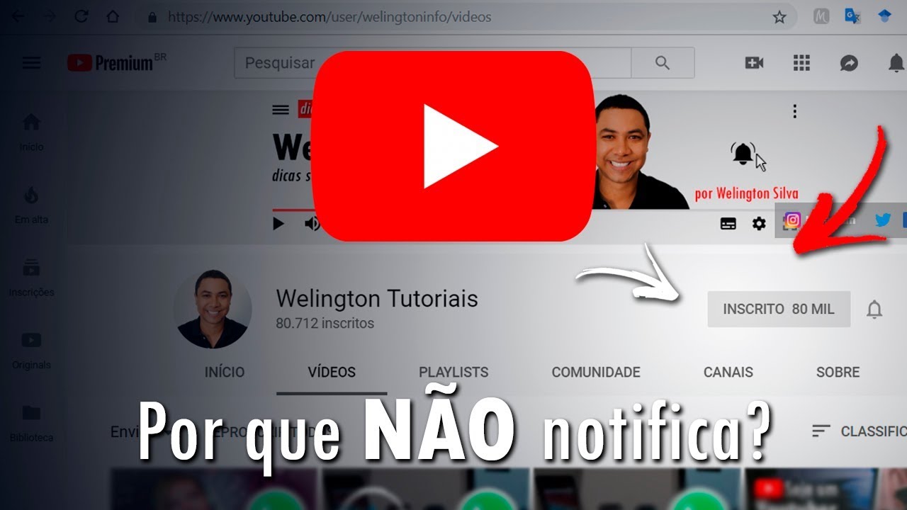 Por que o Youtube não notifica os inscritos? - YouTube