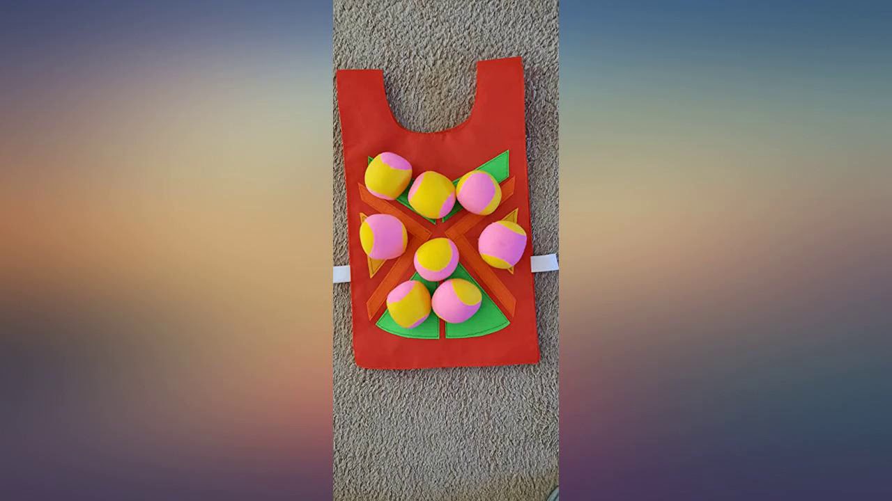 Dodgeball Tag Game Sticky Vests Set Throwing Target Game For Kids And ...