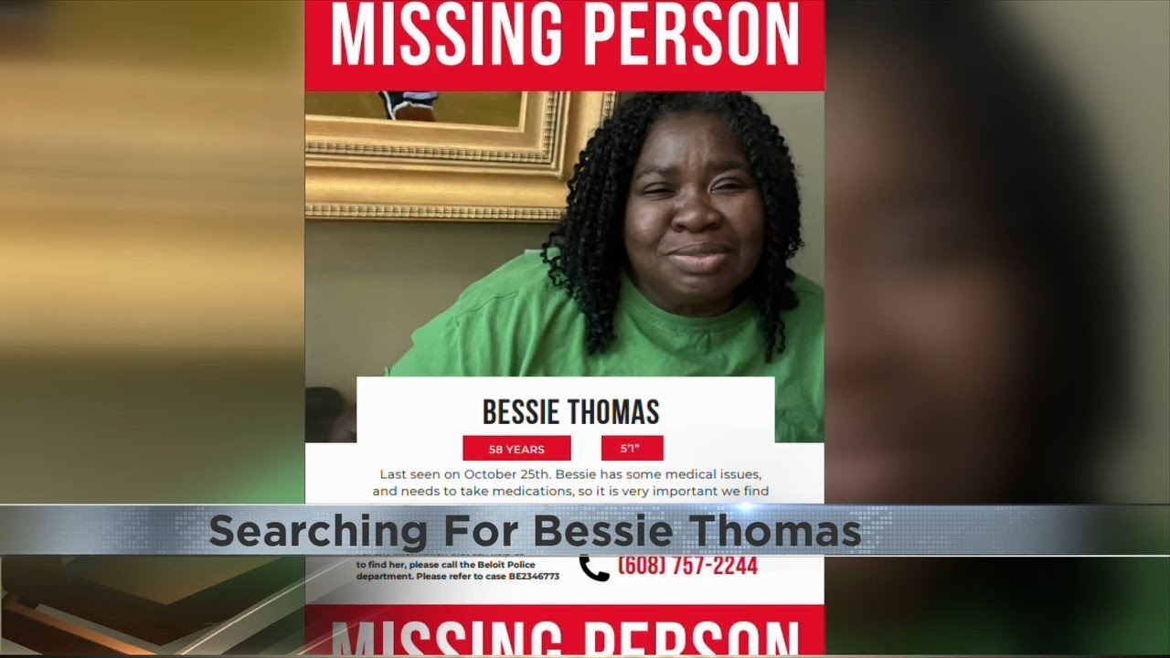 Daughter in search of her mother Bessie Thomas gone missing in Beloit ...