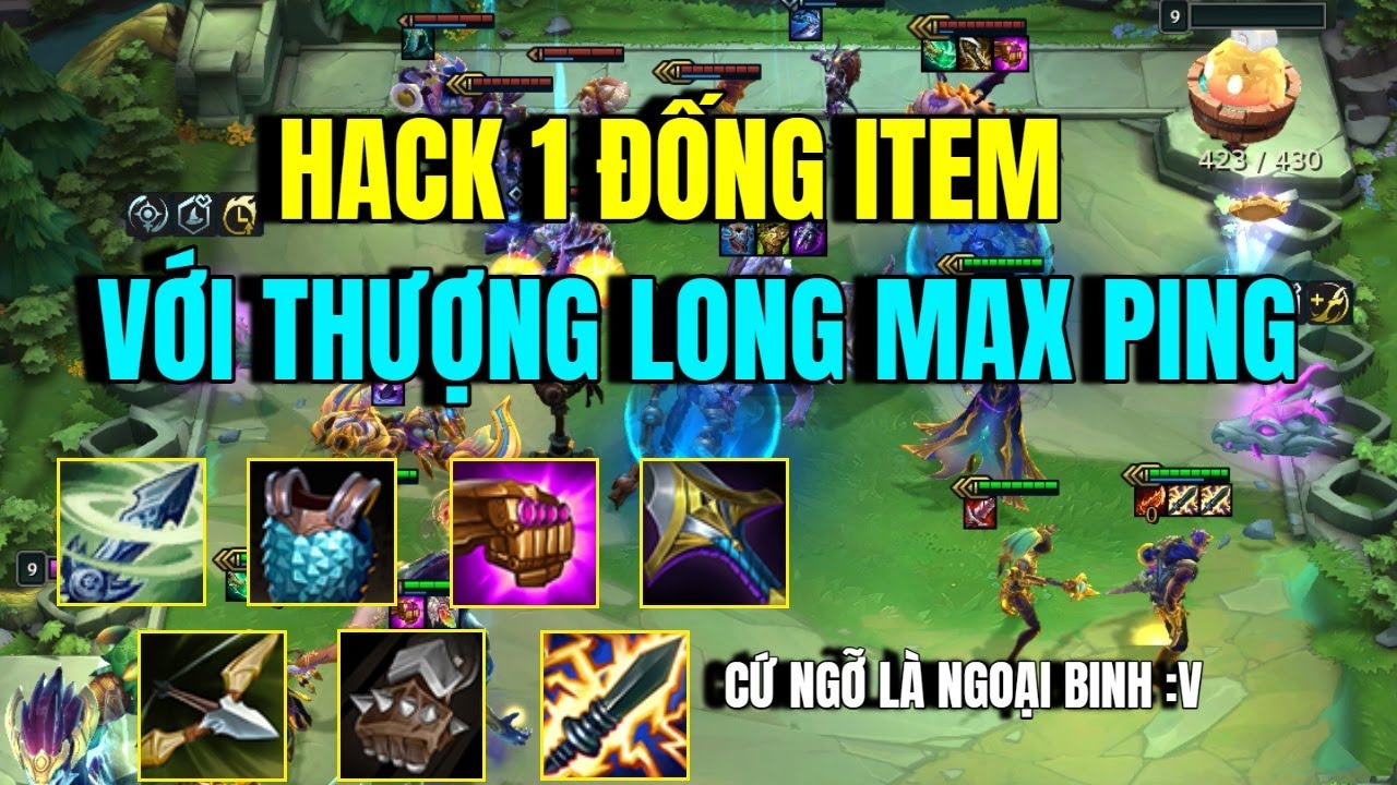 (ĐTCL) HACK 1 ĐỐNG ITEM VỚI ĐỘI HÌNH THƯỢNG LONG MAX PING | NGỠ NHƯ LÀ ...