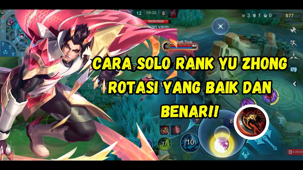CARA SOLO RANK YU ZHONG ROTASI YANG BAIK DAN BENAR!! BUILD YU ZHONG ...