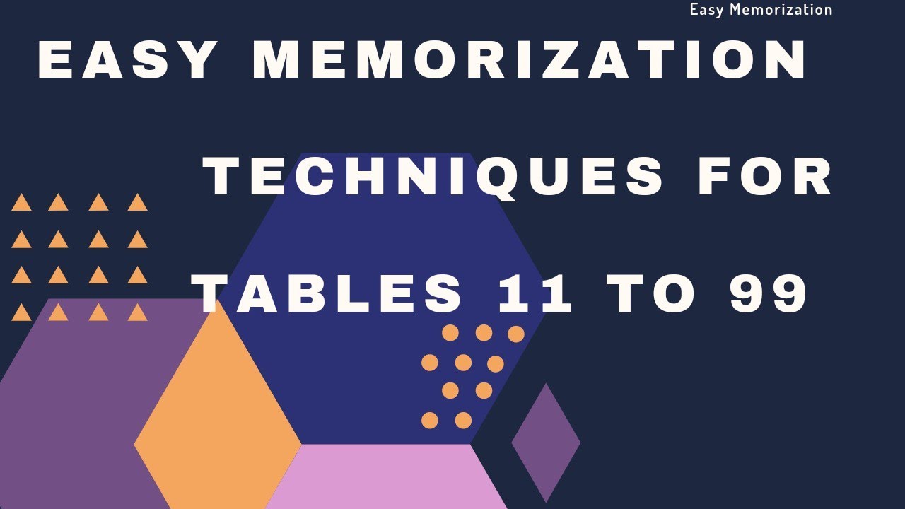 Easy Memorization Techniques For Tables 11 To 99 How To Memorize Tables easy-memorization-techniques-for-tables-11-to-99-how-to-memorize-tables