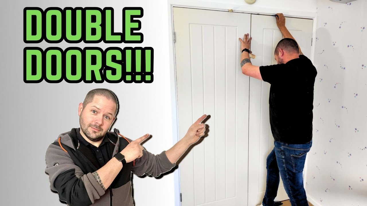 How to hang double doors ! - YouTube