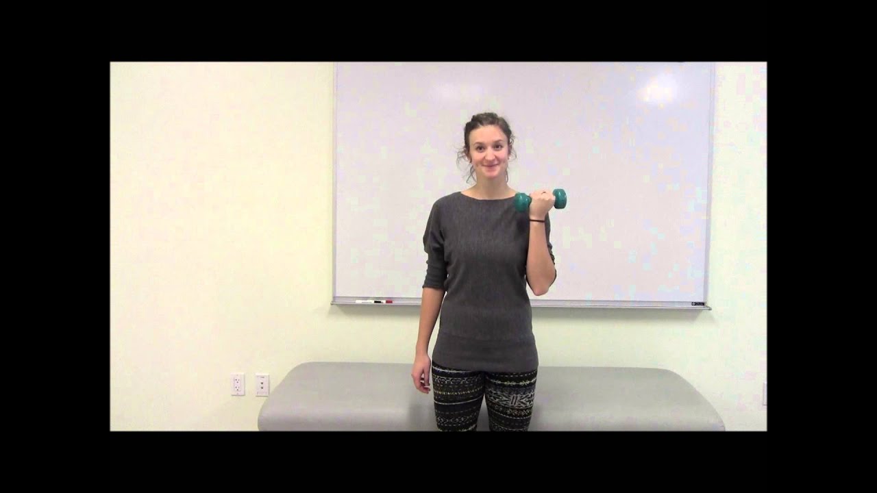 Elbow Flexor Strengthening - Biceps Curls - YouTube