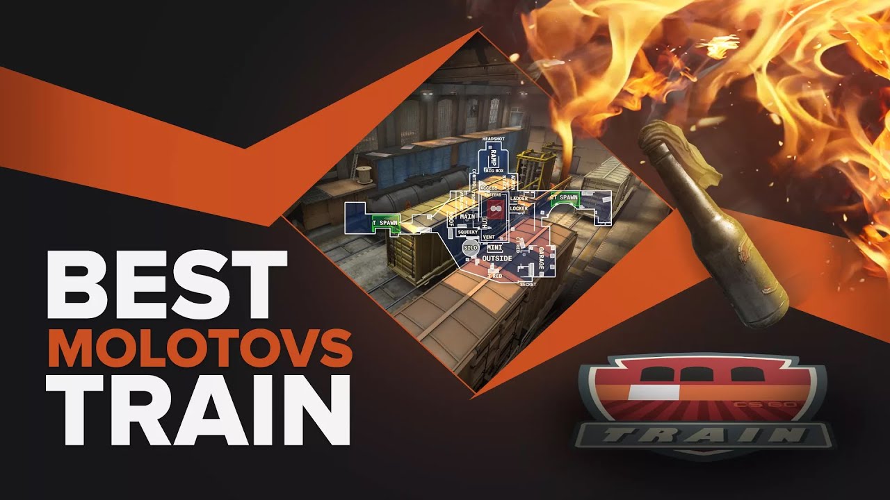 The Best CS:GO Molotov Lineups on Train - YouTube