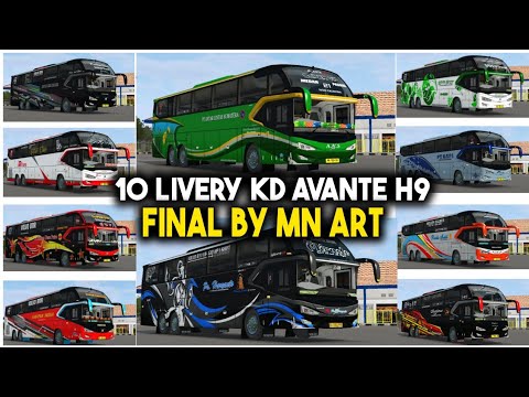 TOP 10 LIVERY TERLENGKAP KODENAME BUS AVANTE H9 TRONTON FINAL BY MN Art ...