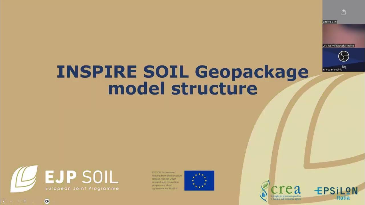 EJP SOIL INSPIRE SOIL-Geopackage Fourth workshop - YouTube