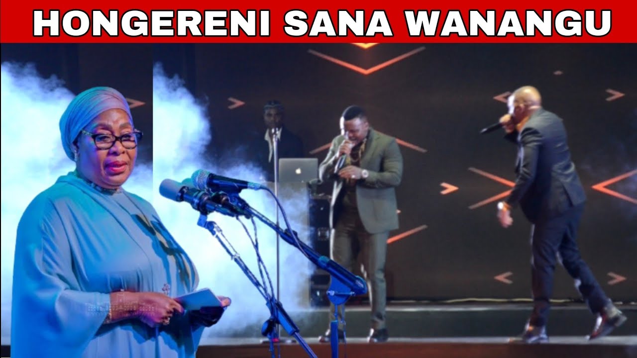 Tazama HARMONINE na MWANA FA washindana kuimba mbele ya MAMA SAMIA hawa ...