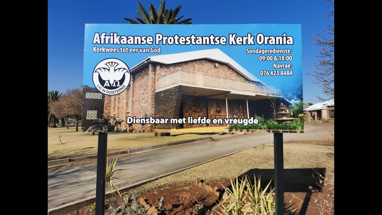 AP Kerk Orania 20 Augustus 2023 - Erediens - YouTube