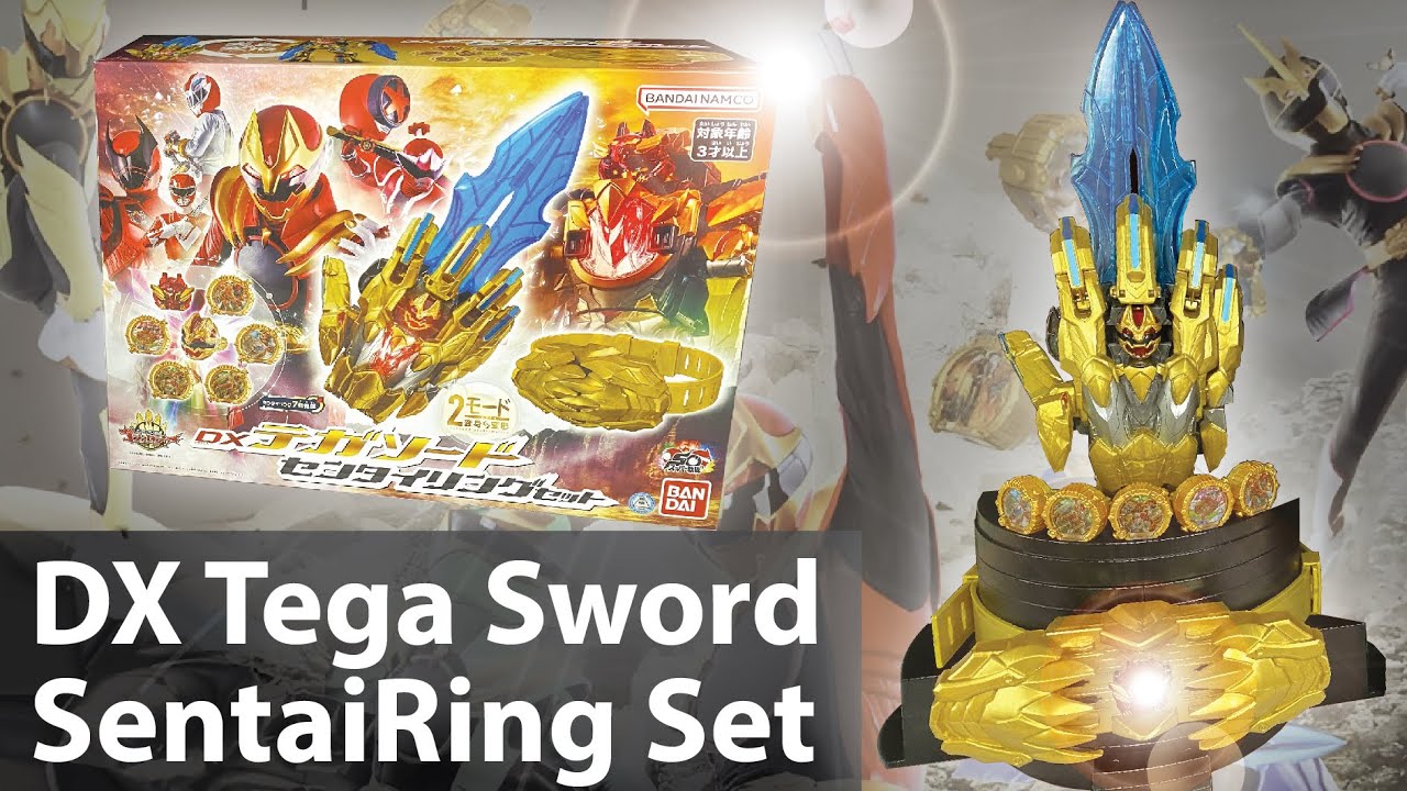 Mở Hộp và Review [Dx Tega Sword & Sentai Ring set] - YouTube