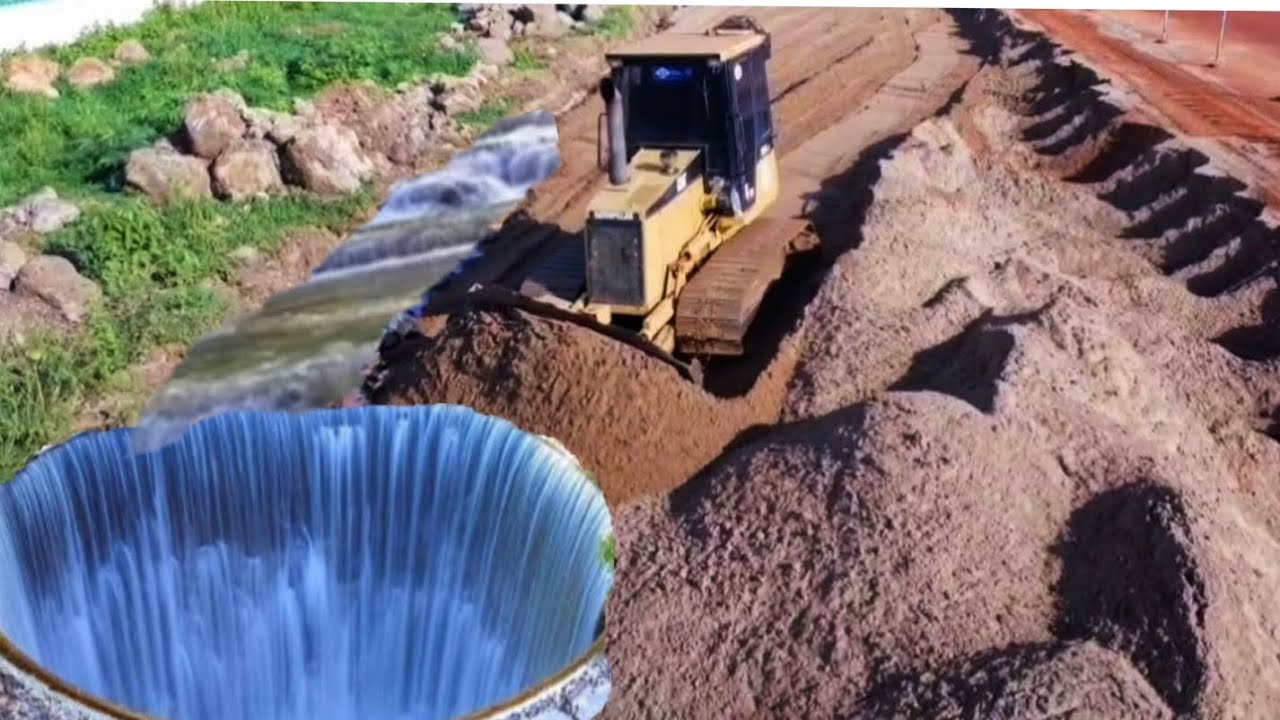 Start Amazing New Project Build New Road Crossing The Canal My Dozer ...