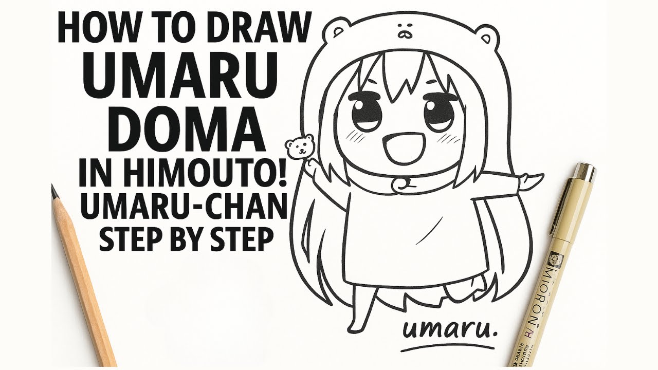 How to draw I Umaru Doma in Himouto!Umaru-chan I step by step - YouTube
