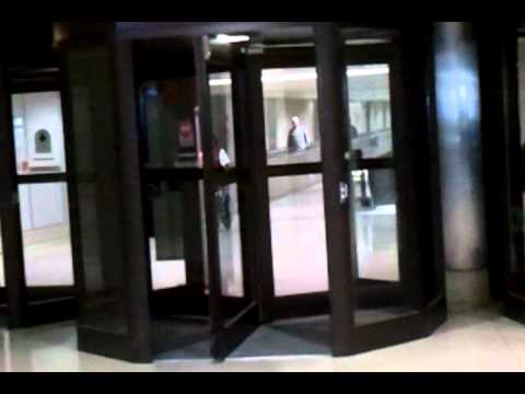 Funny Video People Walking into Broken Revolving Door - YouTube
