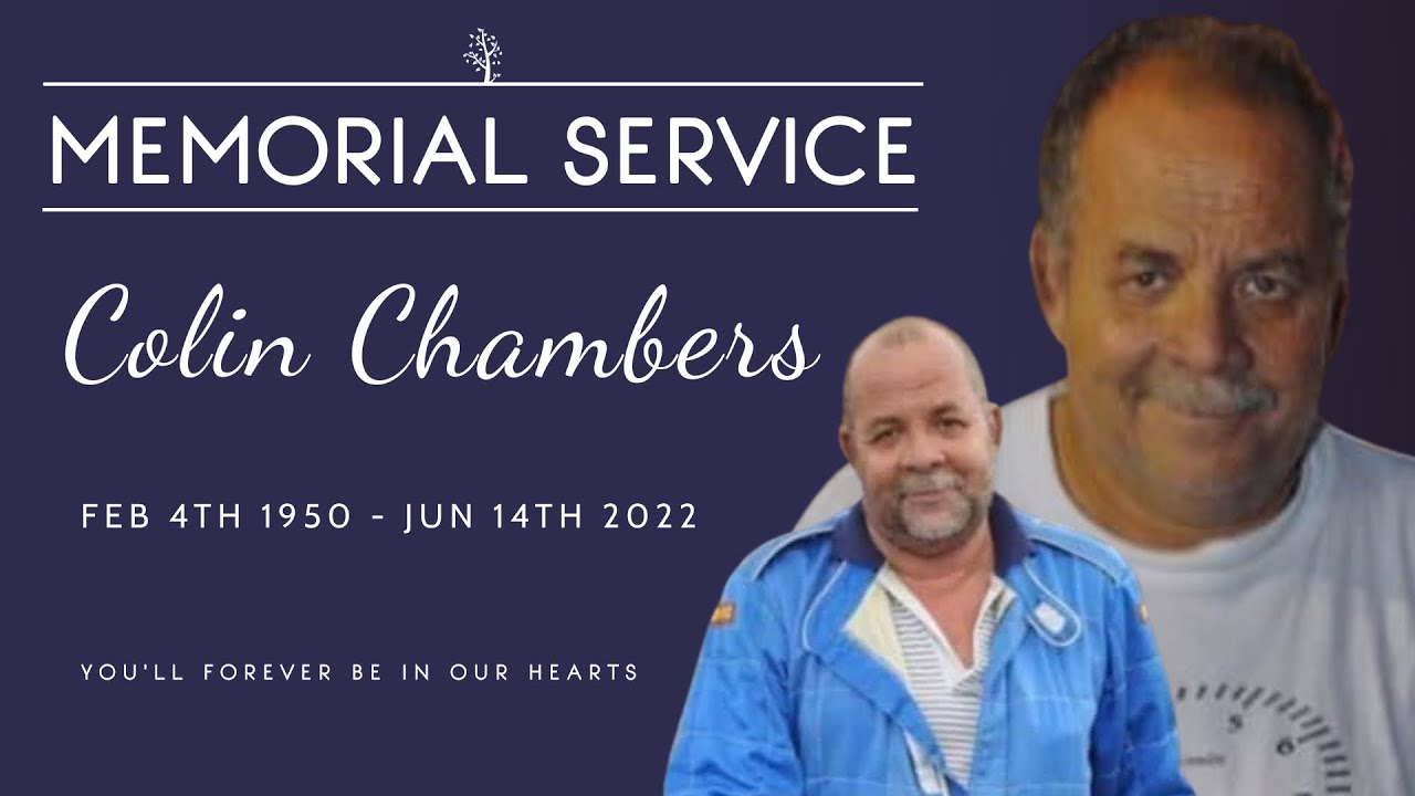 Memorial Service for Colin Chambers - YouTube