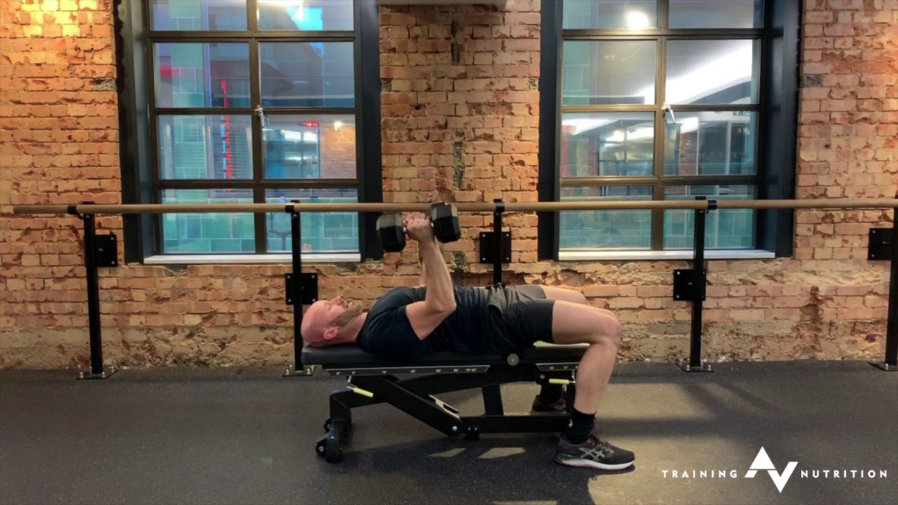 Narrow grip dumbbell press - YouTube